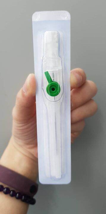 IV CANNULA / CATHETER WITH VALVE 18G GREEN CANNULA BRANULA | Lazada