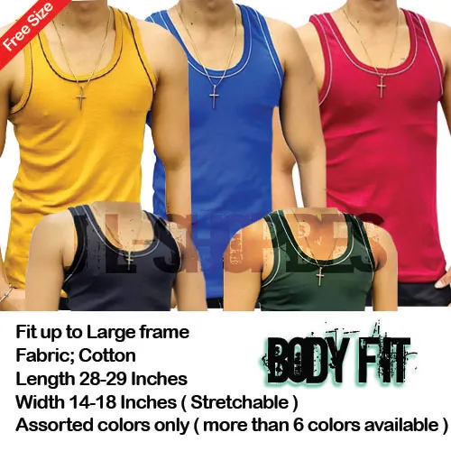 BODY FIT SANDO FOR MEN ASSORTED COLOR | Lazada PH