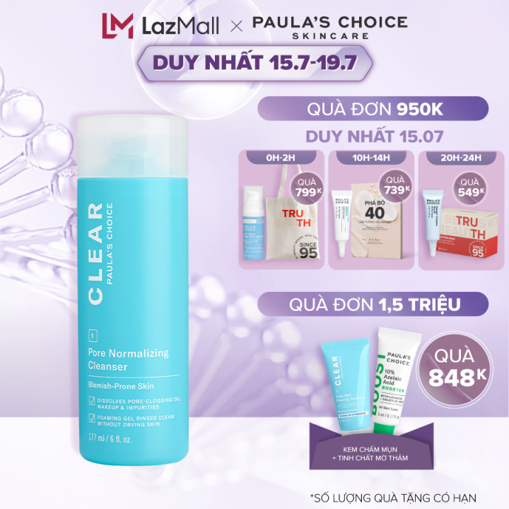 Sữa Rửa Mặt Dạng Gel Ngăn Ngừa Mụn Và Se Khít Lỗ Chân Lông Paulas