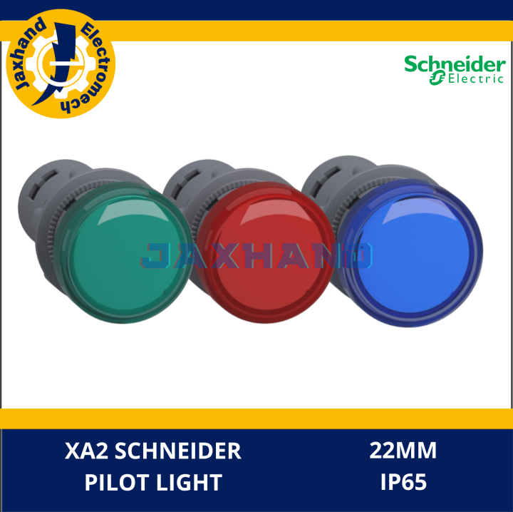 Schneider Electric XA2 Monolithic Pilot Light Green 22mm, LED 220V * Jaxhand Electromech | Lazada PH
