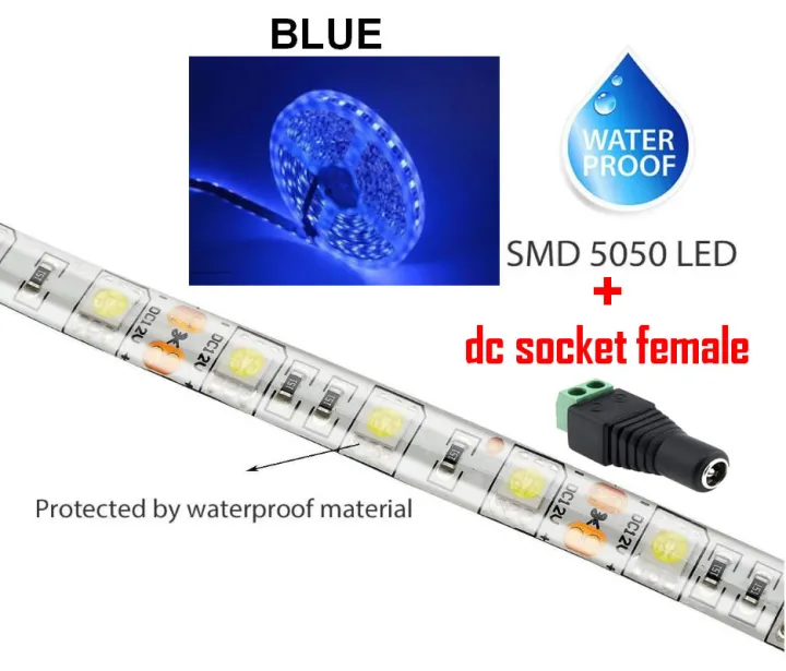 LED STRIP LIGHT 5m 5050 SMD 300 LEDs IP65 Waterproof LED strip 12V ...