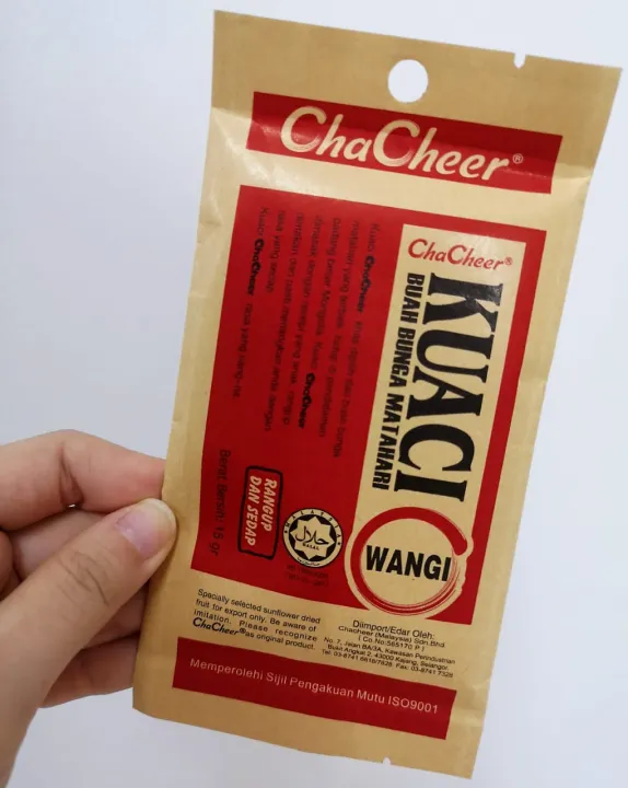 Kuaci CHACHEER Sunflower Seed 15g (3pkt) 香瓜子 | Lazada