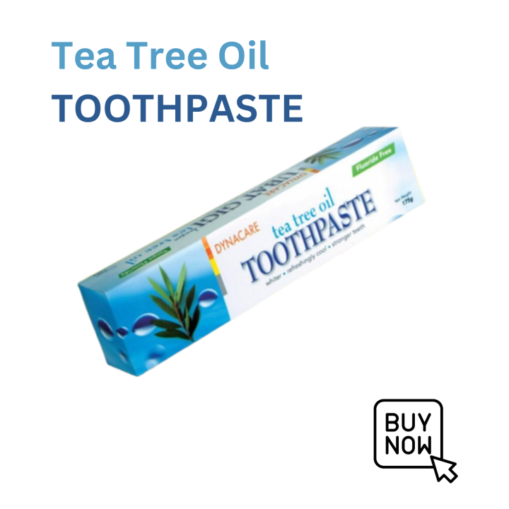 PROVEN & EFFECTIVE TEA TREE OIL TOOTHPASTE FLUORIDE FREE ORGANIC HERBAL ...