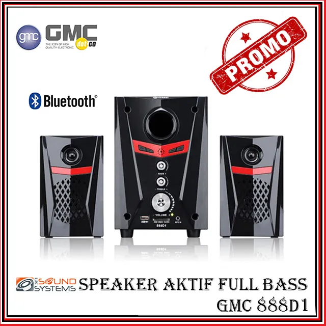 Speaker bluetooth GMC 888D1 BT, Home Theater GMC, USB , bluetooth ...
