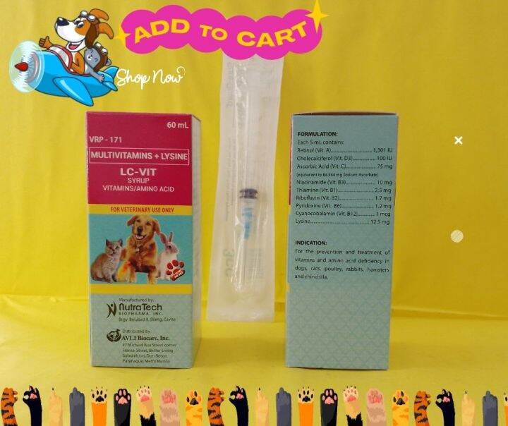 LC Vit Mutivitamins Syrup 60 ml with 1 FREE SYRINGE | Lazada PH