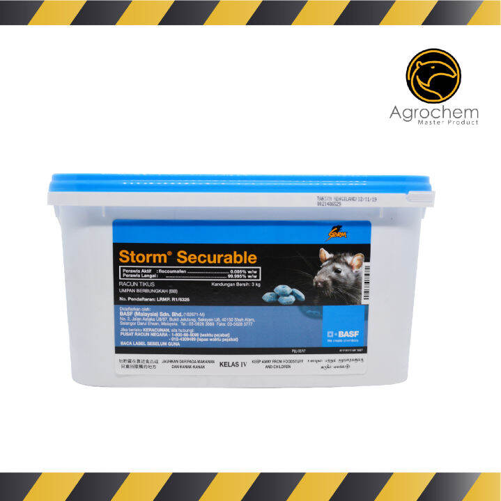 BASF 100% Original Chemical Storm Securable Rat Killer Rodenticide ...