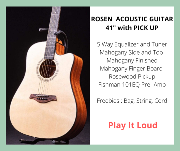 ROSEN 41 ACOUSTIC GUITAR | Lazada PH