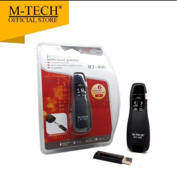 M-TECH ORIGNAL Laser Pointer Presentasi Wireless MT-800 - M-Tech Laser ...