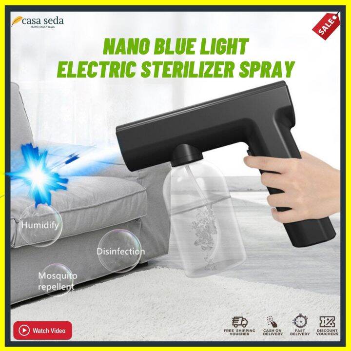 Casa Seda Portable Anion Nano Blue Light Disinfectant Spray ...
