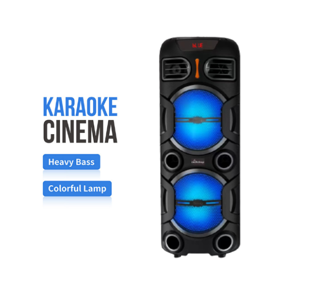 BK-8816 Karaoke Stereo Dual Portable Wireless Speaker with stand bluetooth speaker With FREE Mic ...
