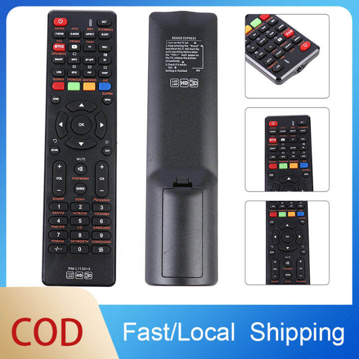 Rm L1130 X Universal Lcd Tv Remote Control For Akira Aoc Bbk Elenbreg