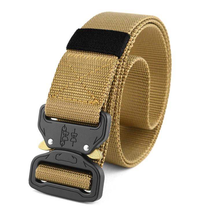 SAVFY Nylon Automatic Tactical Belt Adjustable Men's Military Belt ...