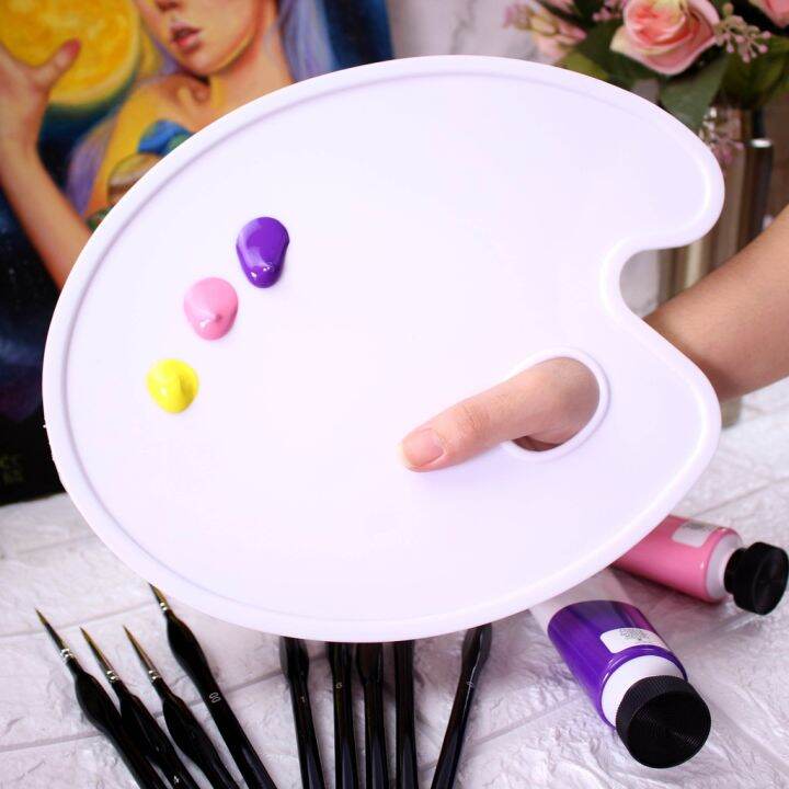 (ORIGINAL) White Plastic Paint Palette for Painting | Lazada PH