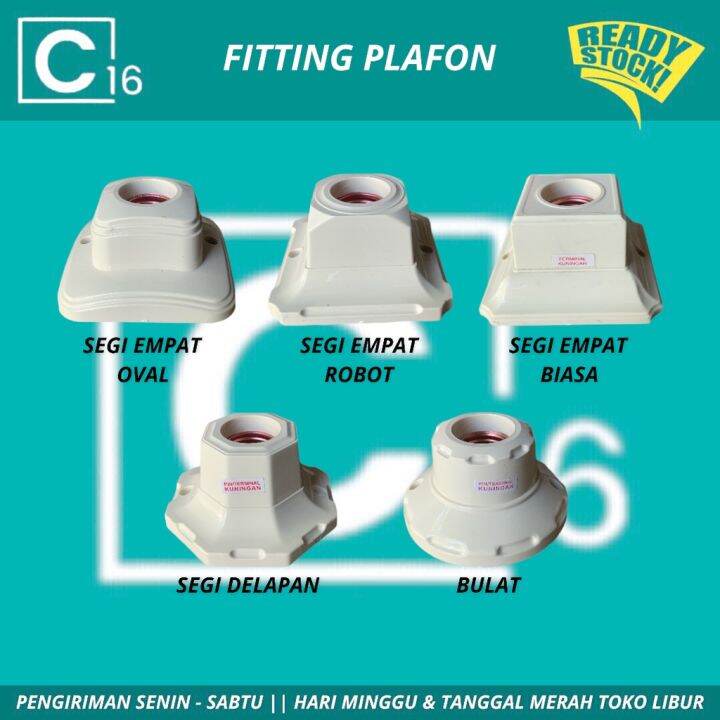 Fitting Plafon Listrik Berbagai Model Varian Fitting Plafon Tempel ...