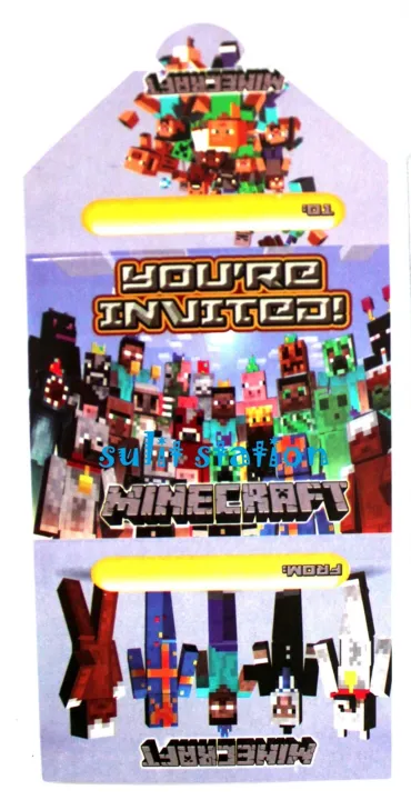 10pcs MINE MINING THEMED BIRTHDAY PARTY INVITATION CARDS card FAVORS ...