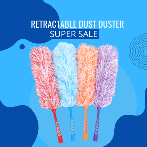 Retractable Dust Duster Ultra-Long 32-80cm Microfiber Brush Cleaning ...