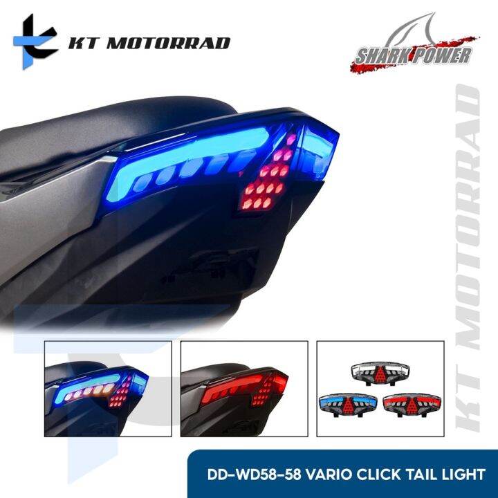 Kt Shark Power Dd Wd58 Vario Click Tail Lights Honda Click 125i V2