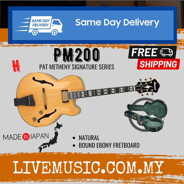 Ibanez PM200-NT Pat Metheny Signature Guitar MADE IN JAPAN - Natural ( PM200 NT / PM200NT ) | Lazada