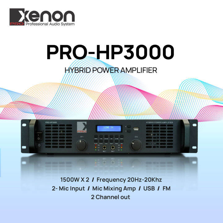 Xenon PRO-HP3000 Hybrid Power Amplifier 1500W x 2 | Lazada PH