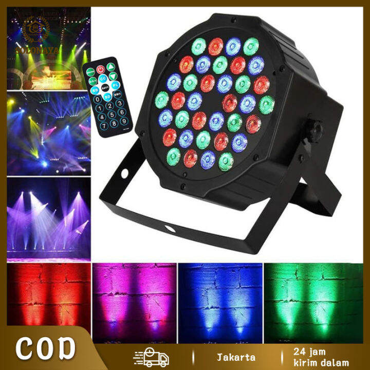 Lampu Led Par 36 Led Lampu Sorot Panggung Disco 36 Mata RGB, LAMPU ...