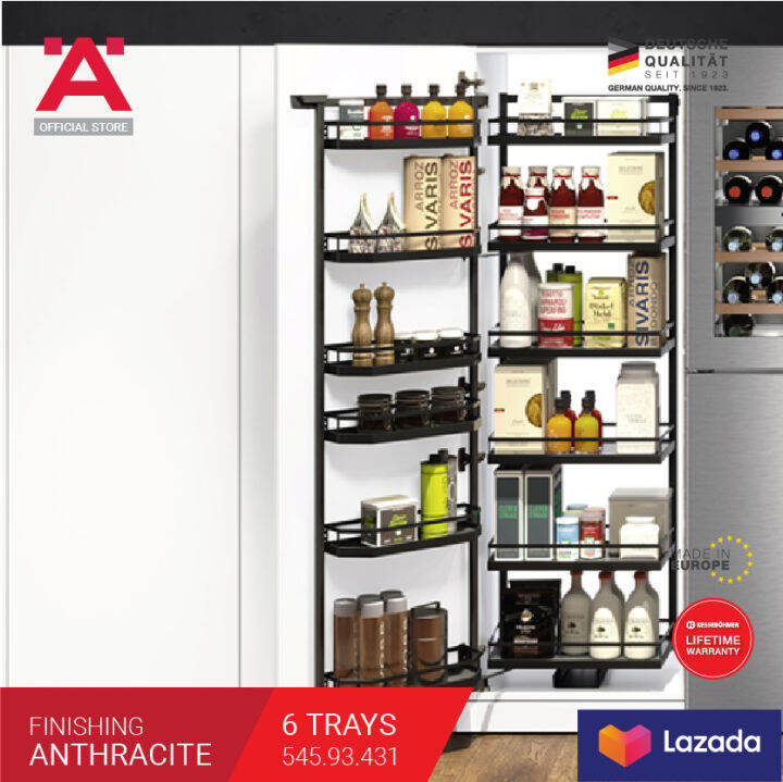 Hafele [Build In] TANDEM PANTRY Kitchen Storage System For Tall Cabinet ...