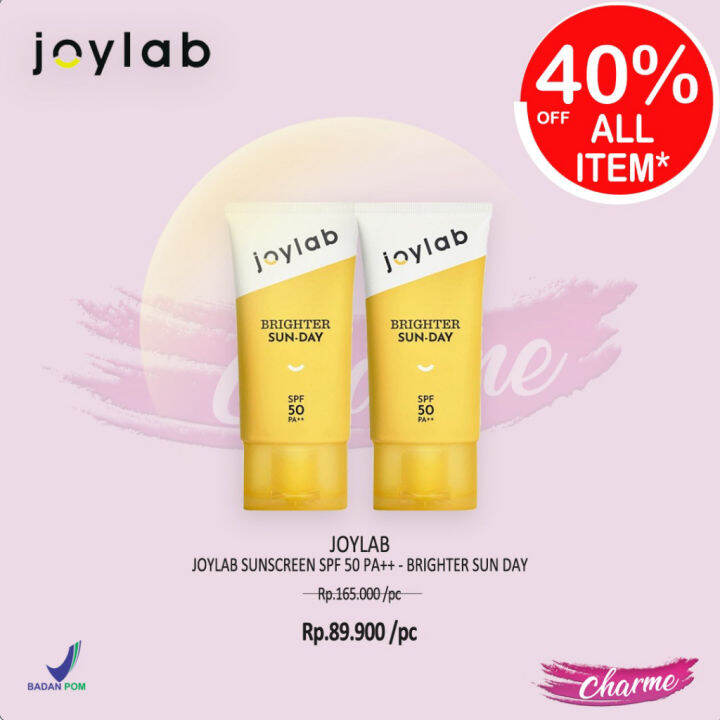 JOYLAB Sunscreen SPF 50 PA++ Brighter Sun Day BPOM | Lazada Indonesia