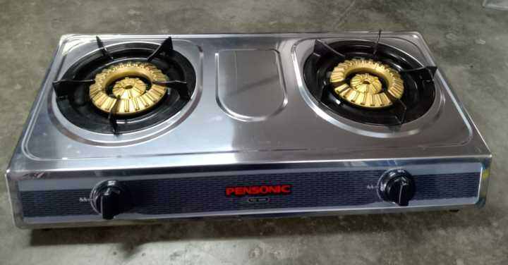 Pensonic Double Gas Stove Stainless Steel Body PGC-5603S | Lazada