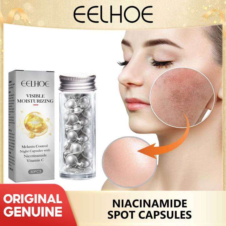 Eelhoe Niacinamide Spot Removal Capsules Lightening Freckle Anti Dark Spots Fade Pigment ...