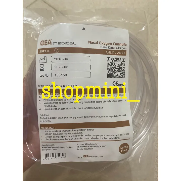 Nasal Cannula Oksigen Child | Nasal Kanula Oksigen Anak | Lazada Indonesia