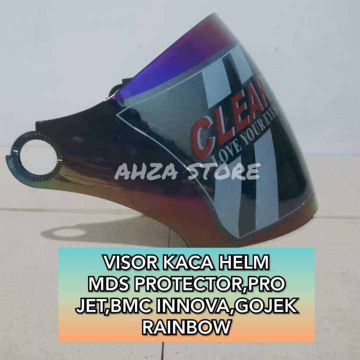 VISOR KACA HELM MDS PROTECTOR PROJET BMC INNOVA, HELM GOJEK RAINBOW ...