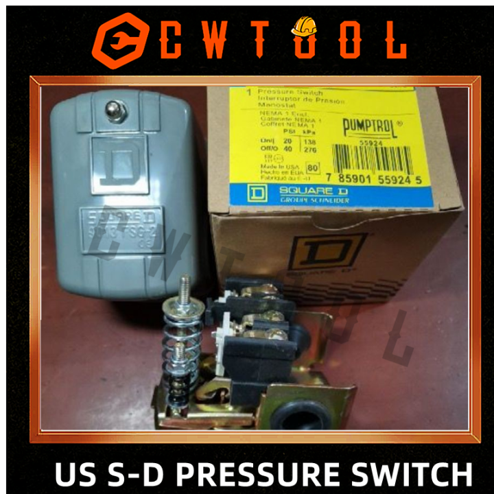 Square D 'Pumptrol' High Quality Pressure Switch Made in U.S.A. | Lazada PH