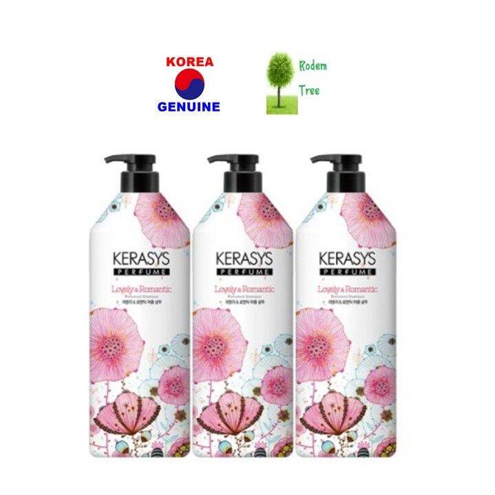 Kerasys Lovely & Romantic Perfume Shampoo Flower Scent 980ml x 3pcs / Rodem Tree | Lazada