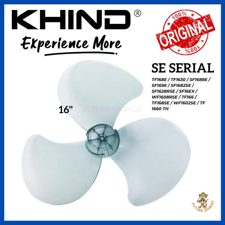 ORIGINAL FOR KHIND SE FAN BLADE 16" SF1682SE WF1602SE FAN BLADE SE ...