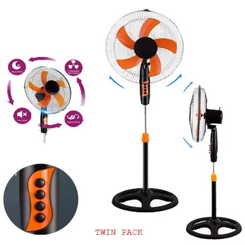 BUY 1 TAKE 1 Electric Fan, Rotating Stand Fan Low Noise 16inch 3 Speed ...