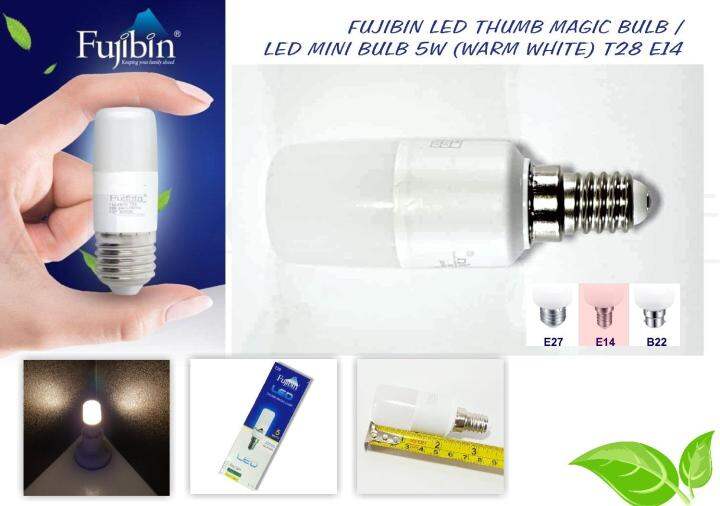 FUJIBIN LED THUMB MAGIC BULB / LED MINI BULB 5W (WARM WHITE - 3000K ...
