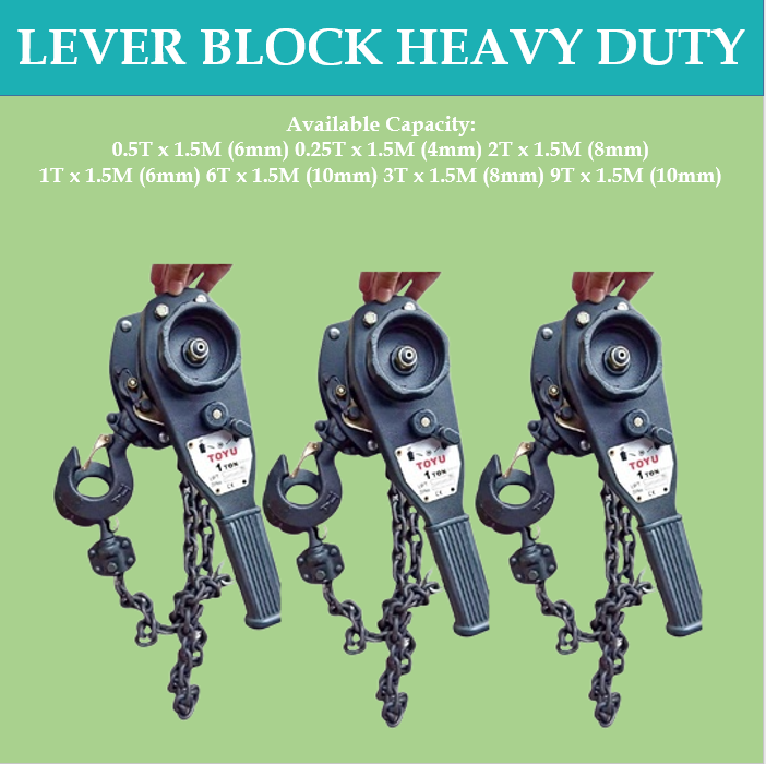 Choice Tools 0.25T -20T LEVER BLOCK (Heavy Duty) Durable high quality ...