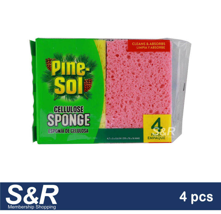 Pine-Sol Cellulose Sponge 4 packs | Lazada PH