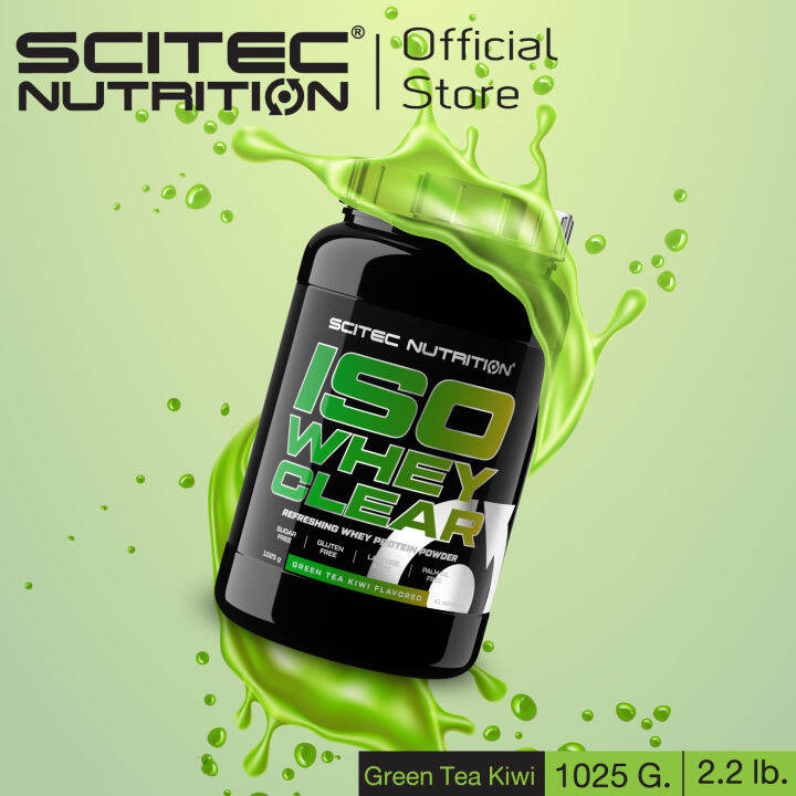 SCITEC NUTRITION Iso Whey Clear-Green Tea Kiwi-1025g(เวย์ไอโซเลท รสกรีน ...