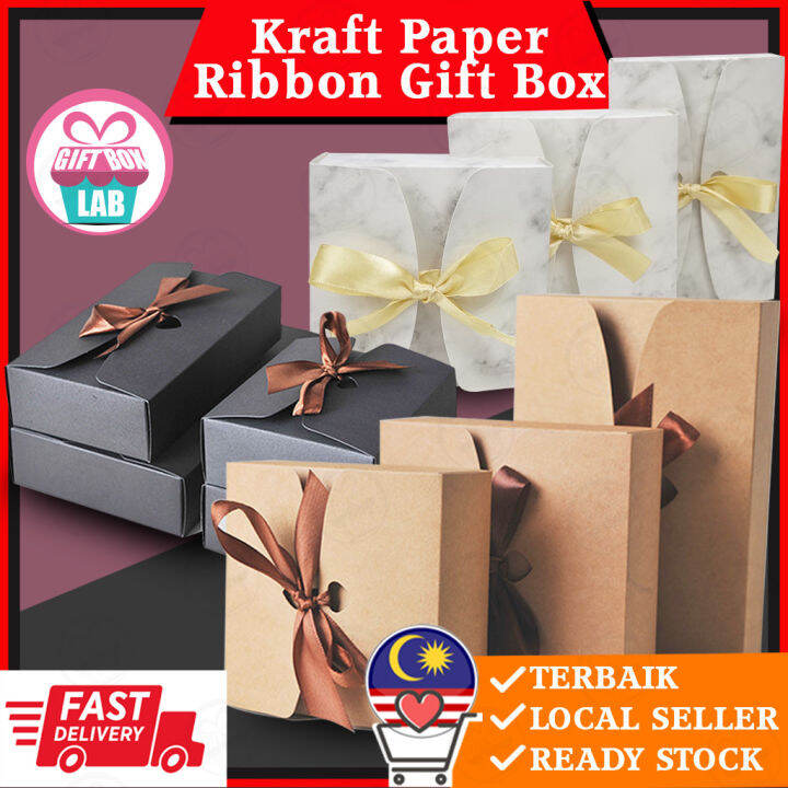 DIY Ribbon Gift Box Handmade Multi-Size Gift Box Candy Wedding Cake ...
