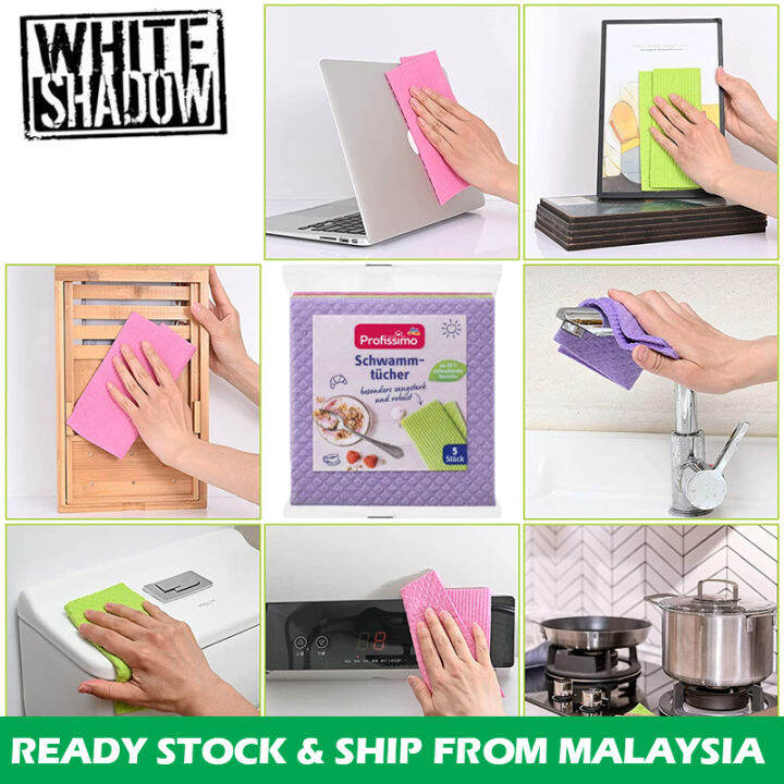 5pcs Germany DM Profissimo Schwammtücher Universal Dishcloth Kitchen ...