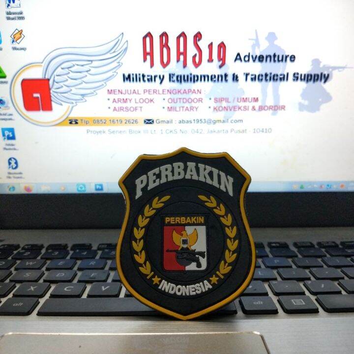 Patch Logo Karet PERBAKIN Kewenangan | Lazada Indonesia