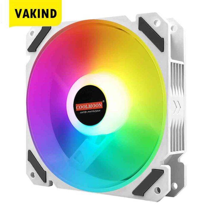 120mm PWM ARGB PC Case Fan 4 Pin Addressable RGB Cooling Fan for CPU ...