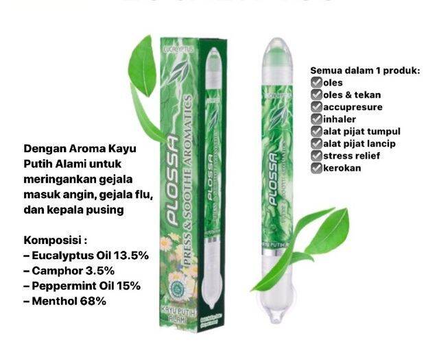 PLOSSA INHALER & ROLL ON 10 ML EUCALYPTUS | membantu meredakan pegal ...