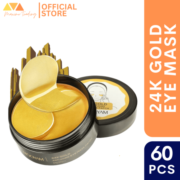 MOOYAM 24K Gold Eye Mask for Puffy Eyes and Dark Circles Treatments ...