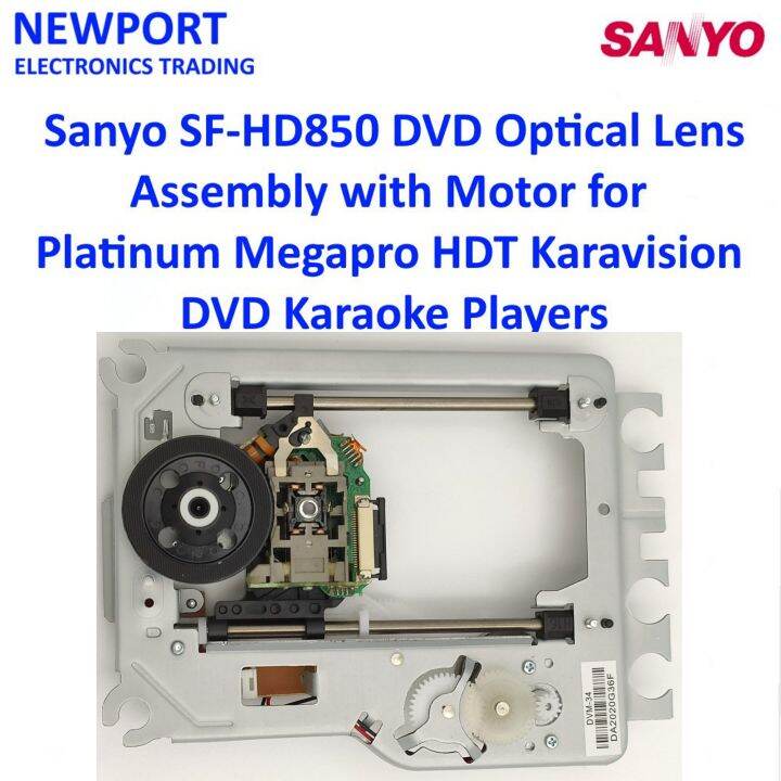 Sanyo SF-HD850 DVD Optical Lens Assembly for Platinum Megapro HDT Karavision Karaoke DVD Players ...