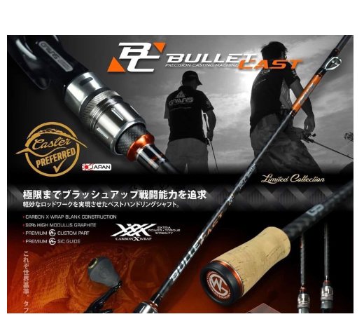 GAWAS Bullet Cast Baitcast & Spinning Fishing Rod BC Baitcasting 1piece ...