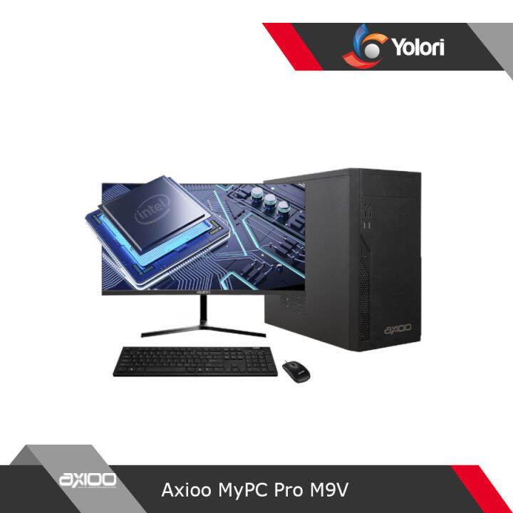 Axioo MyPC Pro M9V (32N9H19-24-V12) i9-13900F 32GB 1TB+2TB HDD RTX 4GB Windows 11 Pro + 23,8 ...
