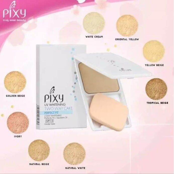 PIXY TWO WAY CAKE UV WHITENING SPF 15 (ORIGINAL & REFILL) old packaging ...