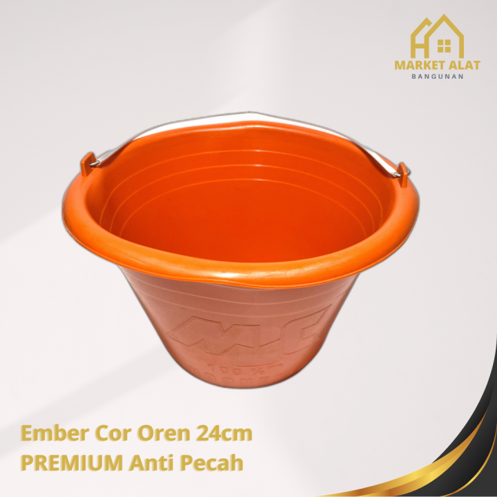 Ember Cor Oren Kecil Diameter Dalam 24cm PREMIUM Anti Pecah / Ember ...