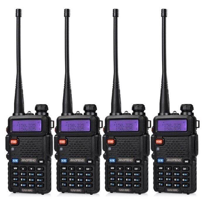 Paket 4 Unit UV5R UV-5R Radio Handy Talkie Bopeng UV 5R Dual Band ...